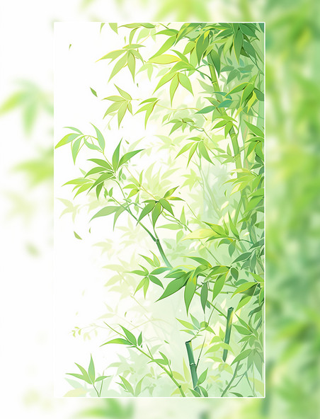 仿真绿色植物系自然场景3D空景空间背景森系电商背景图片 潮国创意